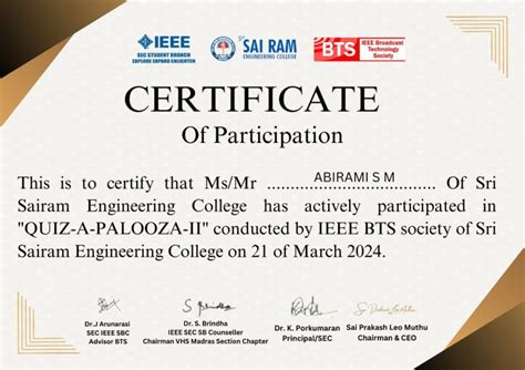 abirami shanmugam on linkedin ieee quizapalooza engineeringcollege networking