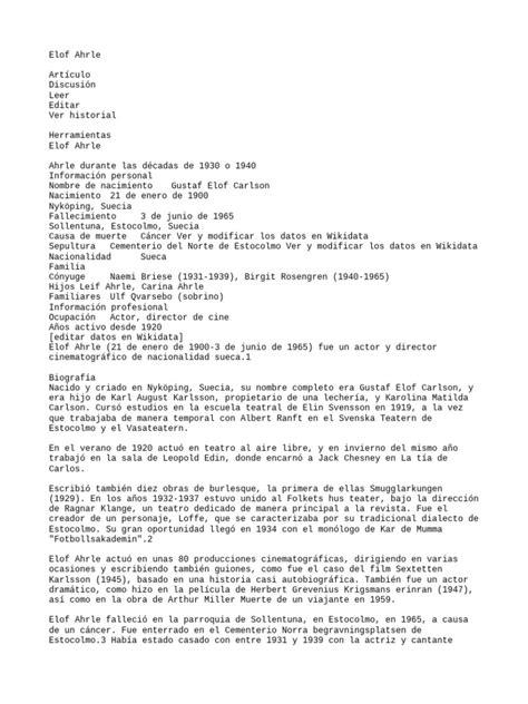 Elof Ahrle Pdf Actores Masculinos Actores De Cine Masculinos