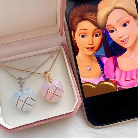 Shopee Malaysia Free Shipping Across Malaysia Barbie Ts Barbie Crystal Heart Pendant