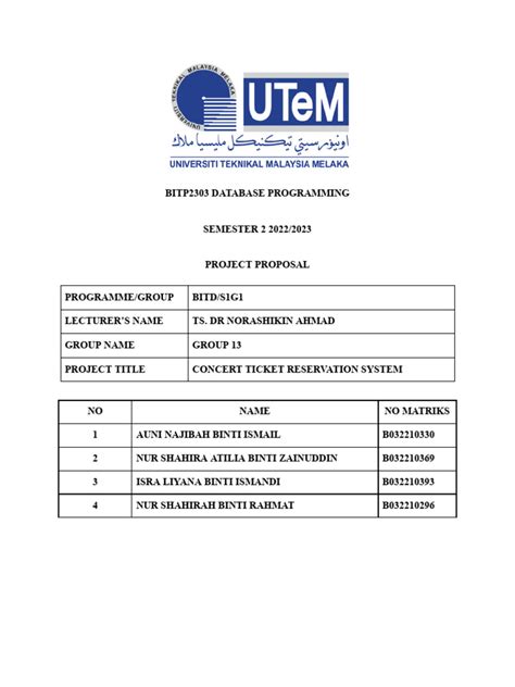Project Proposal Group 13 Pdf Databases Data