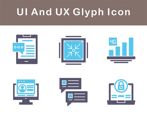Ui And Ux Vector Icon Set 21122996 Vector Art At Vecteezy