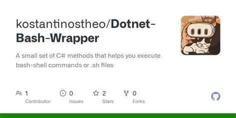 github kostantinostheo dotnet bash wrapper a small set of c methods