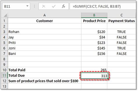 Excel Tips How To Use SUMIF Function In Excel With Pictures
