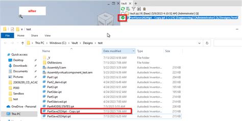 save in inventor overwrites files and creates new version in vault even