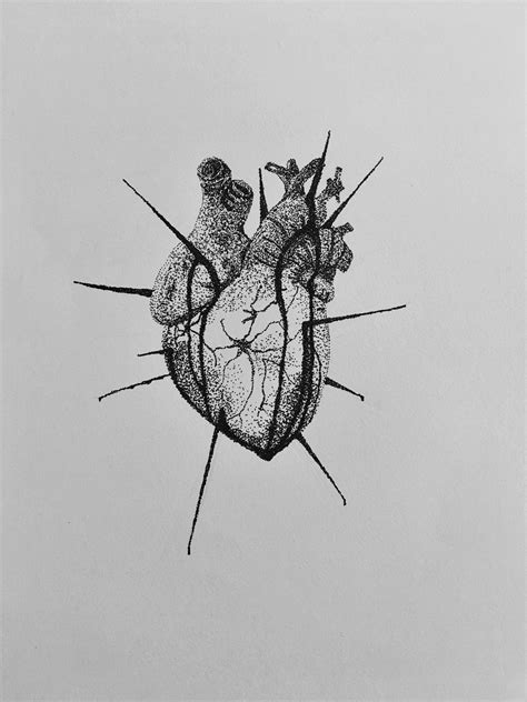 Bleeding Out Ink On Paper 12” X 8” R Art