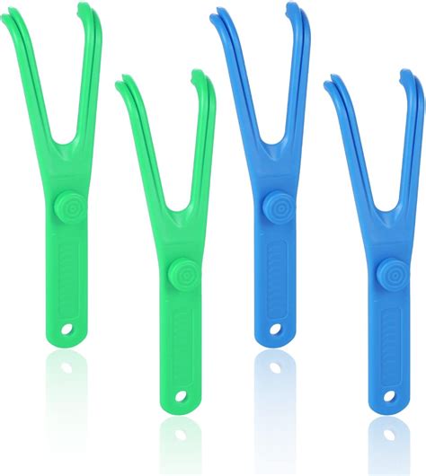 Dental Floss Holder 4 Pcs Reusable Floss Mate Handle Y