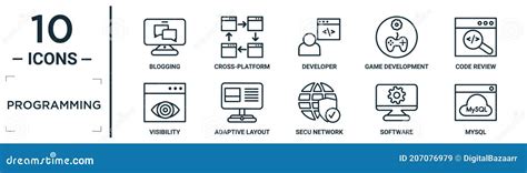 Visibility Linear Icon Modern Outline Visibility Logo Concept O Vector Illustration