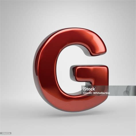 3d 편지 G 대문자입니다 흰색 배경에 고립 된 빨간 금속 편지 0명에 대한 스톡 사진 및 기타 이미지 0명 3차원 형태 금속의 Istock