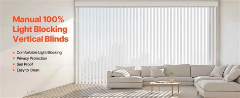 Vevor Slats For Vertical Blinds — Light Blocking Panels