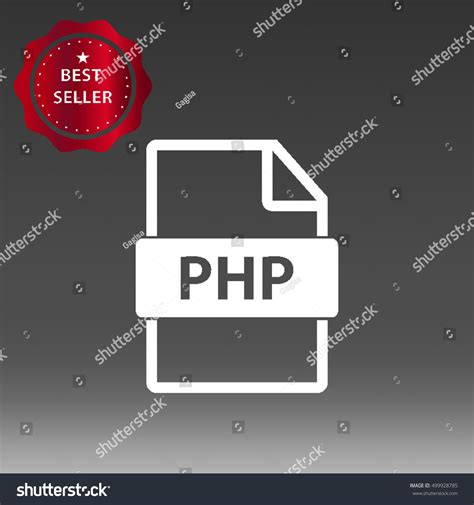 Php File Type Vector Icon Illustration Stock Vector Royalty Free 499928785 Shutterstock