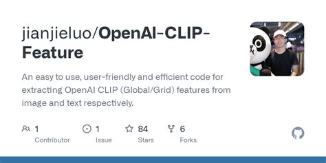 GitHub Jianjieluo OpenAI CLIP Feature An Easy To Use User Friendly And Efficient Code For