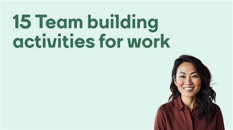 15 team building activities for work - Clevry