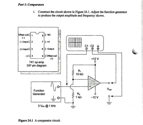 Solved 1 Construct The Circuit Shown In Figure 24 1 Adjust