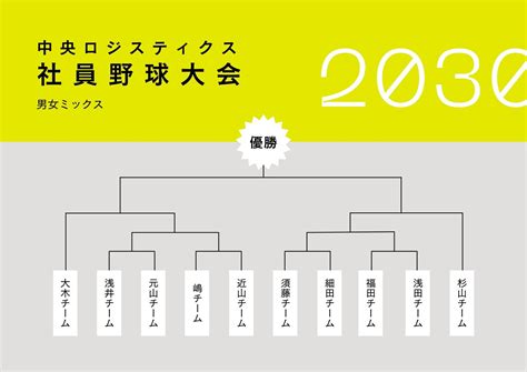トーナメント表テンプレートでおしゃれなデザインを無料で作成！ Canva