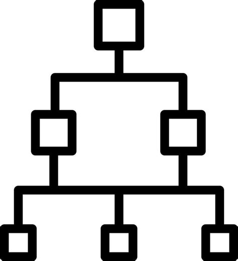 Thin Line Art Hierarchical Icon On White Background 24363711 Vector Art At Vecteezy