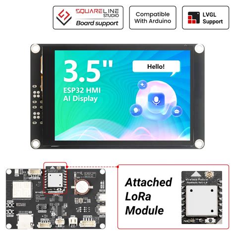 CrowPanel Advance 3 5 HMI ESP32 AI Display For Meshtastic 480x320 Artificial Intelligent IPS