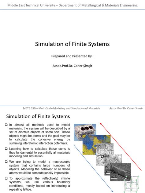 Simulation Of Finite Systems Pdf Physics Physical Sciences