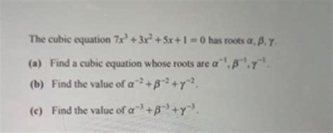 [as Level Further Math Roots Of Polynomial] R Homeworkhelp
