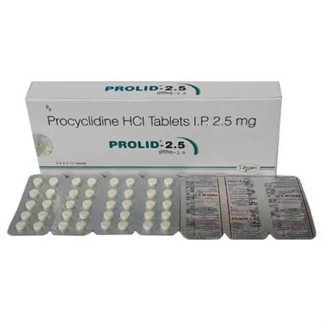 Proclid 25mg Tablet At ₹ 210strip Procyclidine Hcl Tablets In