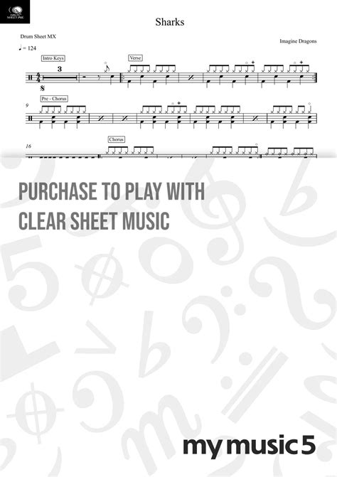 Imagine Dragons Sharks Sheet Music Pdf Drum Sheet Mx Mymusic5