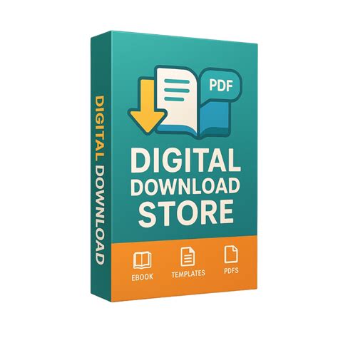 Digital Download Website Website Template