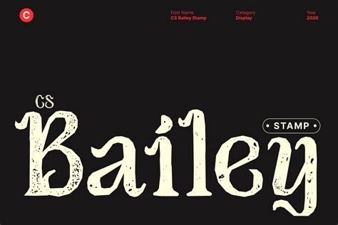 Cs Bailey Stamp Art Nouveau Display Font With Vintage Elegance Craft