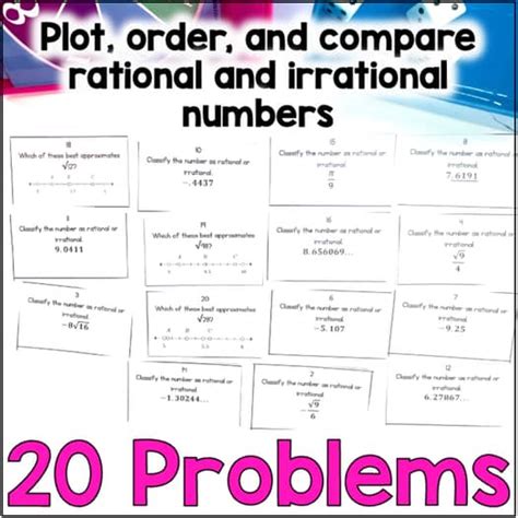 Classify Rational And Irrational Numbers Game 8th Grade Math Activity