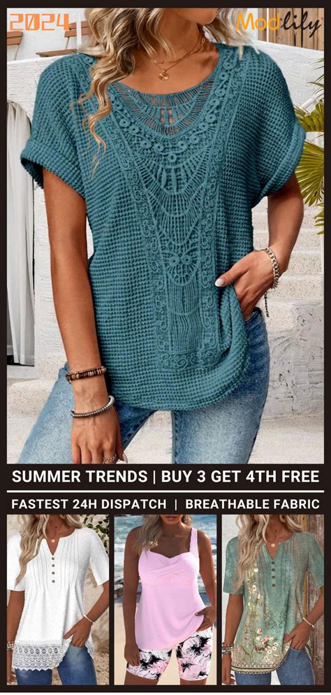 Modlily Tops And Bathing Suits Summer Sale Buy 3 Get 4th Free Trendy