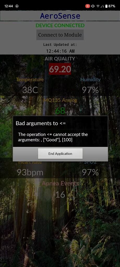 Multiple Sensor Data Via Bluetooth On App Errors Mit App Inventor