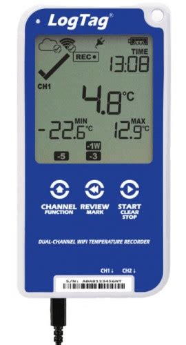 LogTag UTRED WIFI Dual Channel LCD Data Logger