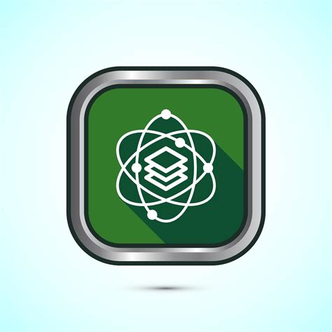 Data Science Icon Design Illustration Big Data Digital Tech Icon Green Shadow Button Design