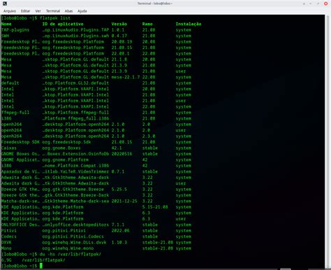 Remover pacotes desnecessários do Flatpak