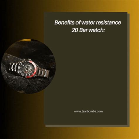 Water Resistance 20 Bar: The Ultimate Guide to Understanding Your Watc ...