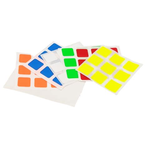 Original Sticker For 3x3 Speed Cube 6 Colors Cube Sticker For 3x3x3 Magic Cube Shopee Malaysia