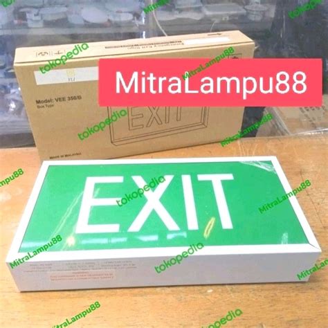 Jual Lampu Emergency Exit Outbowexit Lamp Tempel Vitalite Lampu