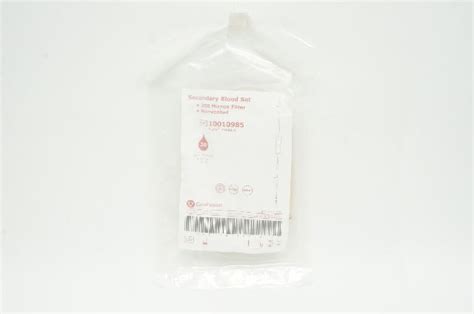 Carefusion 10010985 Secondary Blood Set 200 Micron Filter Nonvented 20