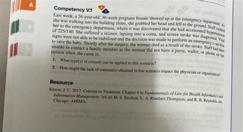 Solved Competency V1 Last Week A 26 Year Old 36 Week