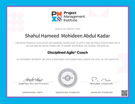 shahul hameed on linkedin dac agile disciplinedagile pminstitute pmtrainingschool 79