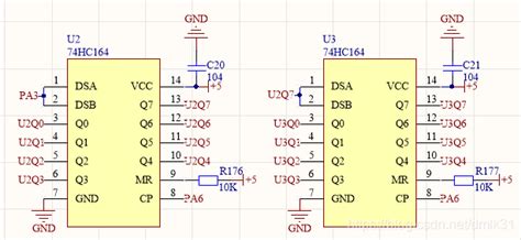 扩展io口：移位寄存器 74hc164（含电路和程序） Csdn博客