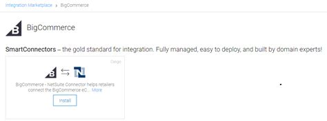 Install And Set Up The Bigcommerce Netsuite Integration App Celigo Help Center
