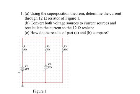 solved a ﻿using the superposition theorem determine the
