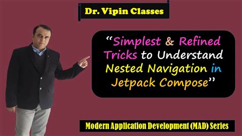 Jetpack Compose Nested Navigation Mad Series Dr Vipin Classes Youtube