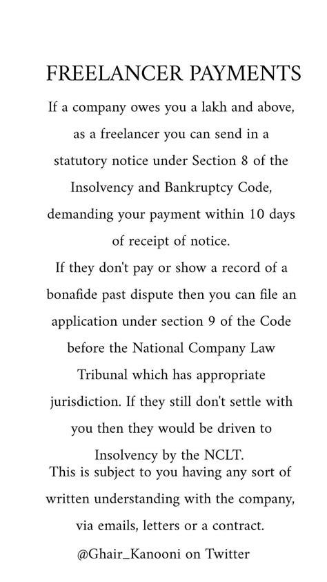 Siddharth Das On Linkedin Freelance Payments Indianlaw