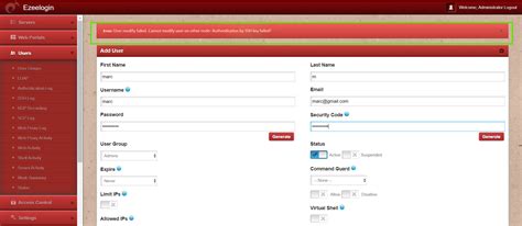Error User Modify Failed Cannot Modify User On Other Node Authentication By Ssh Key Failed