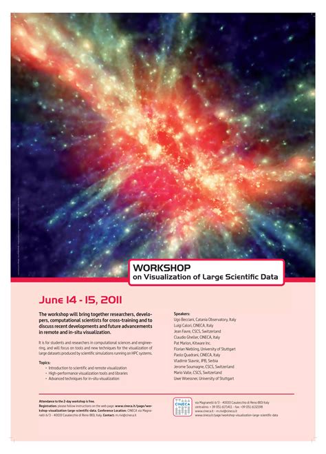 Workshop On Visualization Of Large Scientific Data Pdf