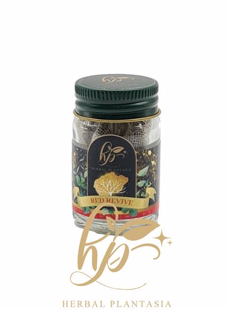 Red Revive Aromatherapy Thai Herbal Inhaler Herbal Plantasia