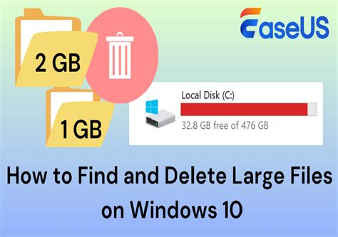 How To Find And Delete Large Files On Windows 10 8 7