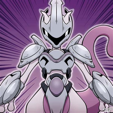 Mewtwo Armor Pokemon By Retratosanime On Deviantart