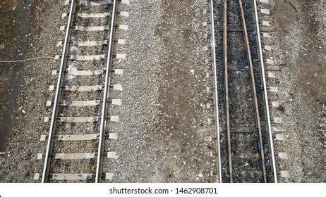 Railway Rails Two Ways Rails On Stock Photo Shutterstock