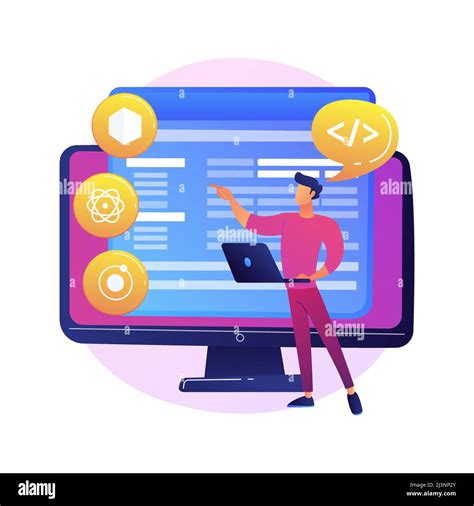 Cross Platform Frameworks Abstract Concept Vector Illustration